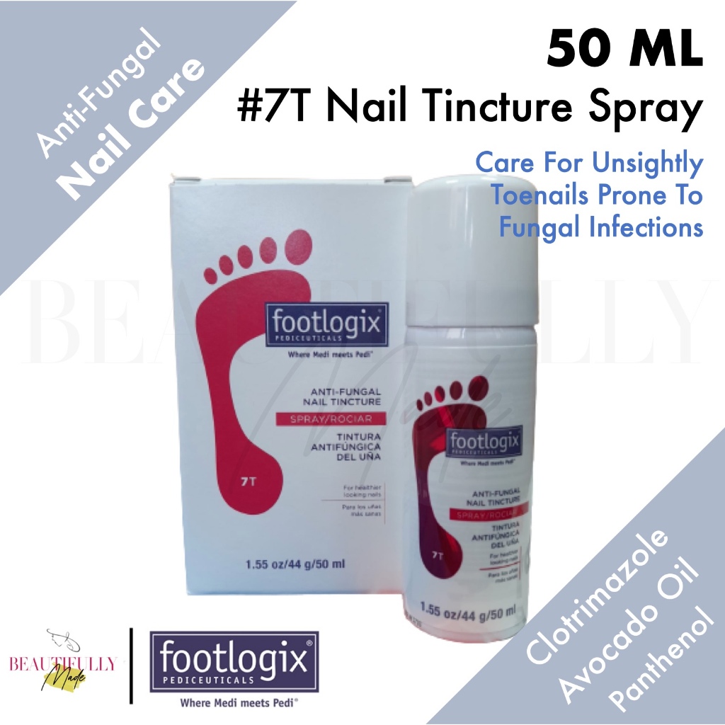 Footlogix 7T Anti-Fungal Nail Tincture Spray 50ml - For Healthier ...