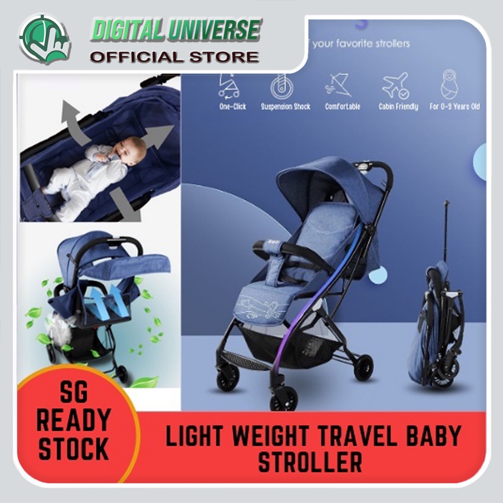 Foldable New Born Cabin Size Stroller Light Weight | Shopee Singapore