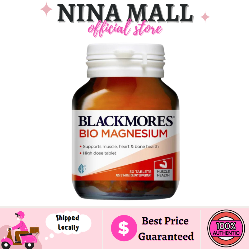Blackmores Bio Magnesium Tabs 50 [Nina] | Shopee Singapore