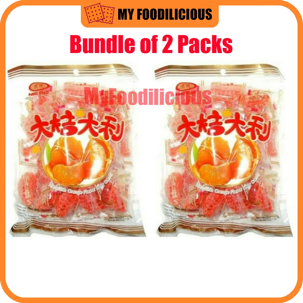 Hongmao Jelly/Orange jelly Candy/Sweets 220g Orange Candy大吉大利糖果 CNY ...