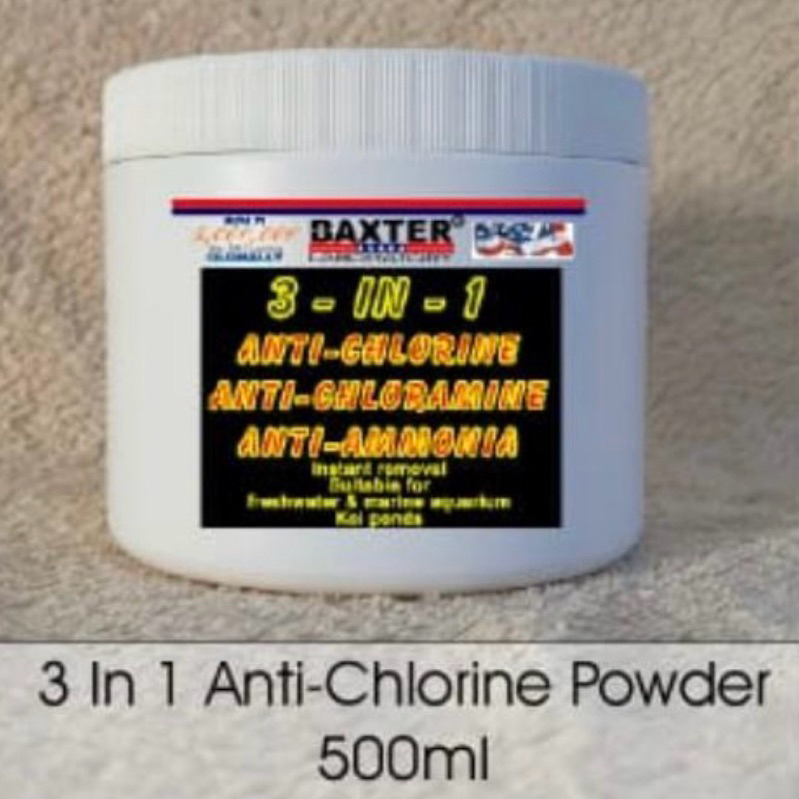 Baxter 3 in 1 Anti-Chlorine Powder 500ml | Shopee Singapore