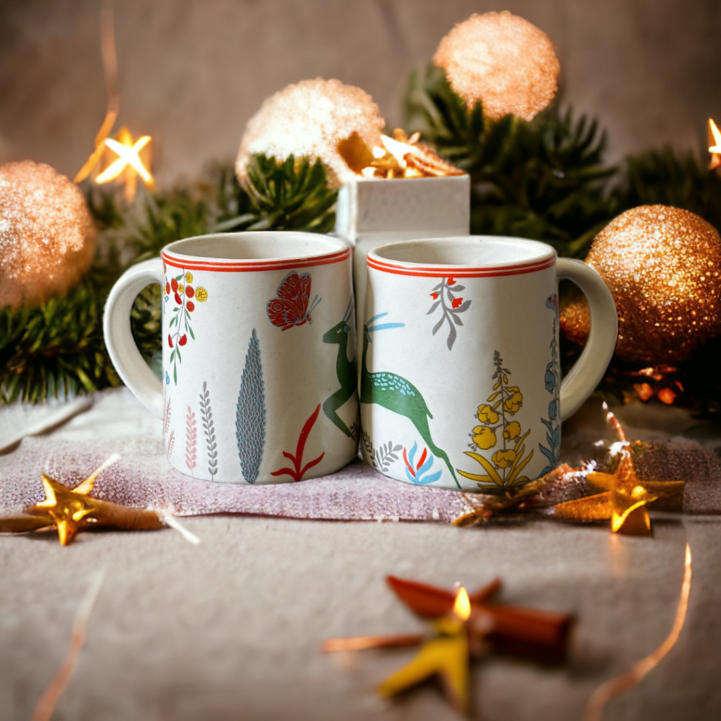 [SG new shop] 300ml colorful deer design handmade microwave dishwasher ...