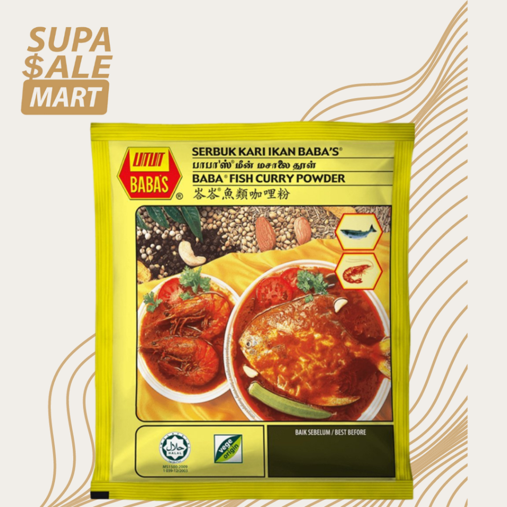 BABA'S Fish Curry Powder Halal 1kg | Shopee Singapore