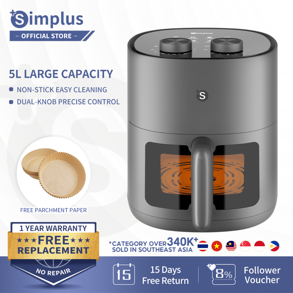 【new Launch】simplus Air Fryer Gen S Series Next Generation 5l Capacity