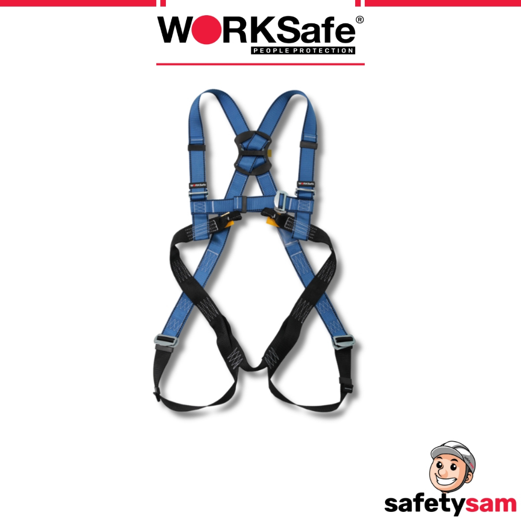 WORKSafe WSFAB131 Full Body Harness, Front & Dorsal Anchorage Points ...