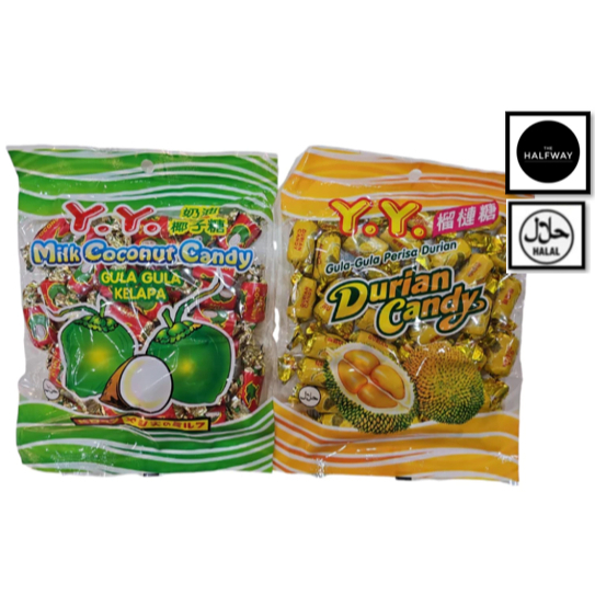 TL [Old School/ Retro] YY Milk Coconut Candy / Durian Candy (200g ...