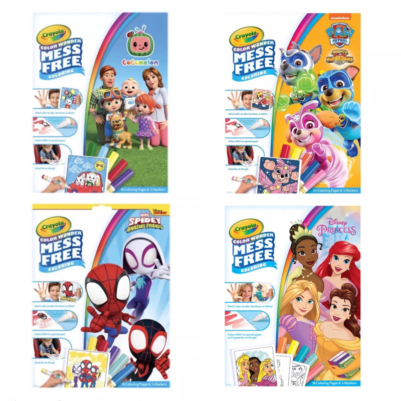 [SG seller]🇺🇸 Crayola Color Wonder Mess Free Frozen Baby Shark ...