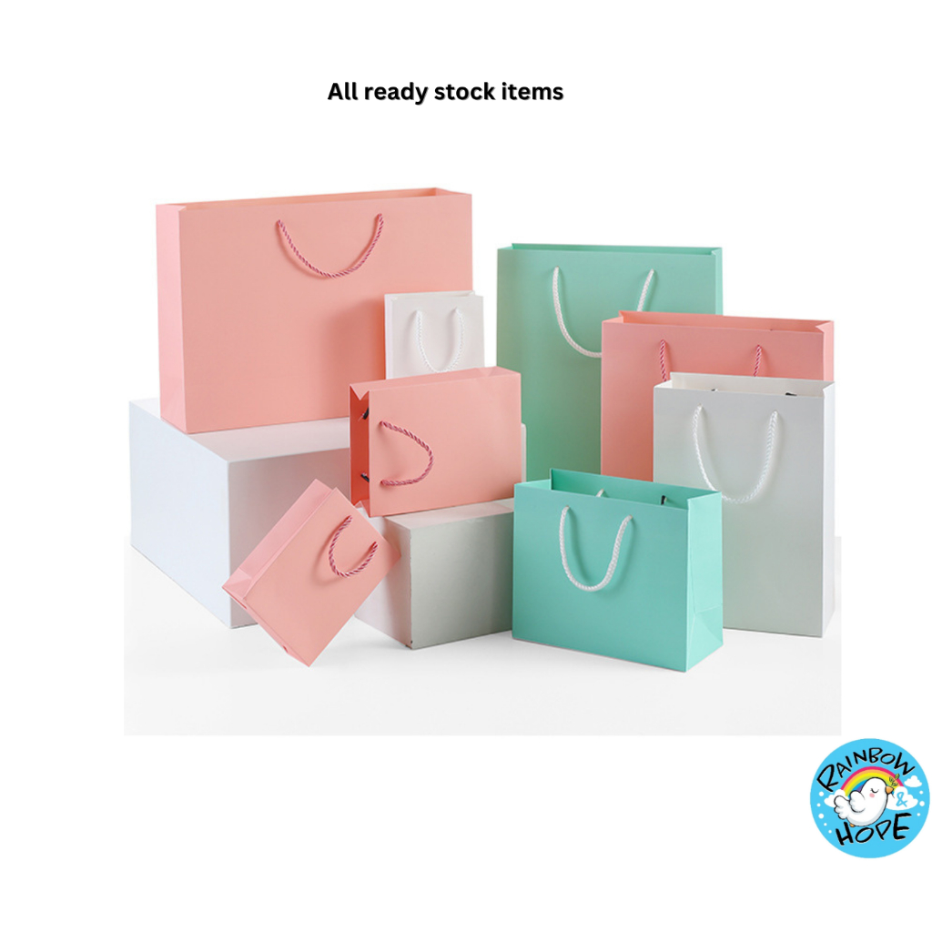 LOCAL SELLER 🇸🇬【Ready Stock】Premium Quality Paper Bag Gift Bag Birthday ...