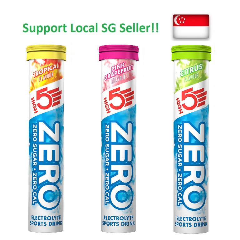 High5 Zero Electrolyte Drink (Twin/Triple Pack 40/60 Tabs) Caffeine/Non ...