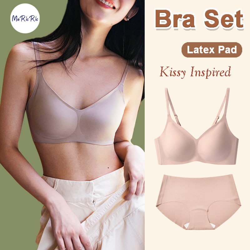 (SG InStock) Ma Ric Ric Kissy Inspired Japan Glossy Latex Bra and Panties Set (Wireless ...