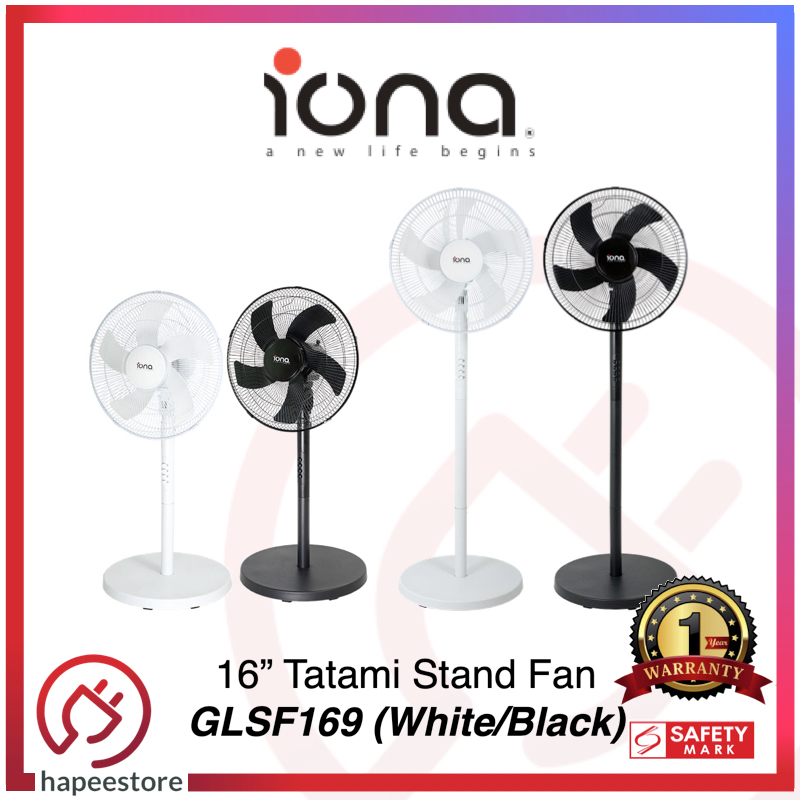 Iona 16” 2in1 (5 Blades - Height Adjustable) Stand Fan | Tatami Fan ...