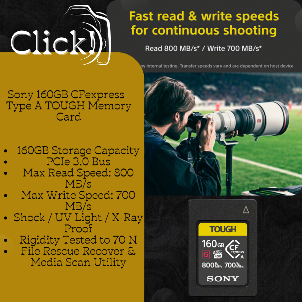 Sony 160GB CFexpress Type A TOUGH Memory Card | Shopee Singapore