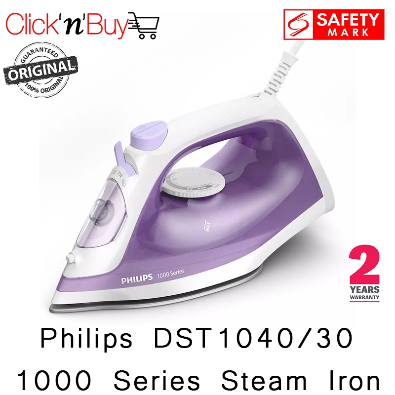 Philips DST1040/30 Steam Iron. 1000 Series. Non-stick Soleplate ...