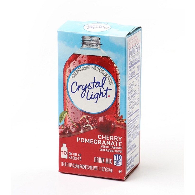 HEINZ Crystal Light On The Go Cherry Pomegranate Drink Powder Mix, 10 ...