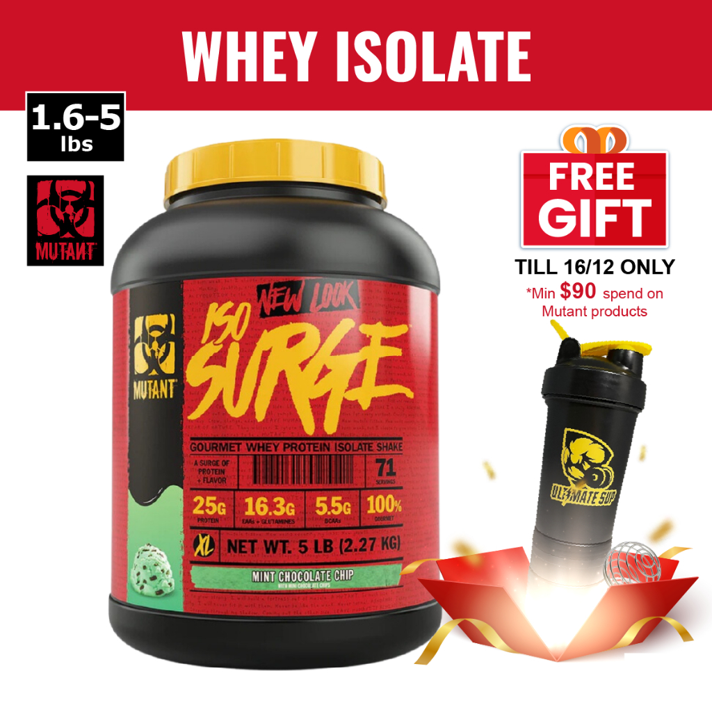 Mutant, ISO Surge, Whey Protein Isolate, Low Carb, Build Muscle ...