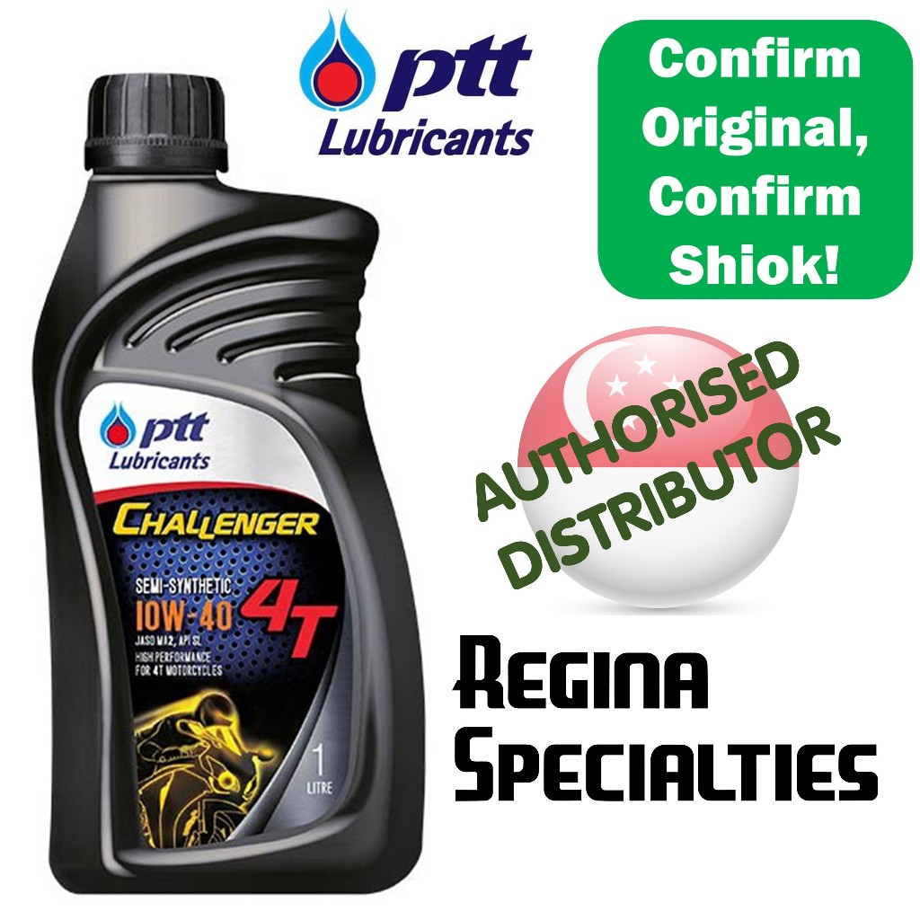 PTT Challenger 4T Semi Synthetic 10W40 1000ml Engine Oil | Shopee Singapore