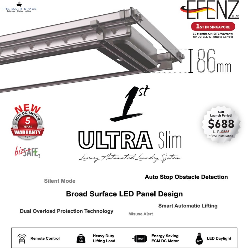 EFENZ Ultra Slim Smart Laundry System | Auto Laundry System | Smart ...