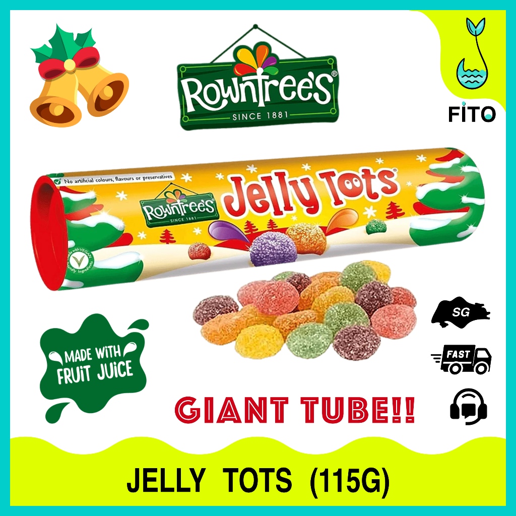 ROWNTREES - JELLY TOTS GIANT TUBES CANDY (115G) | Shopee Singapore