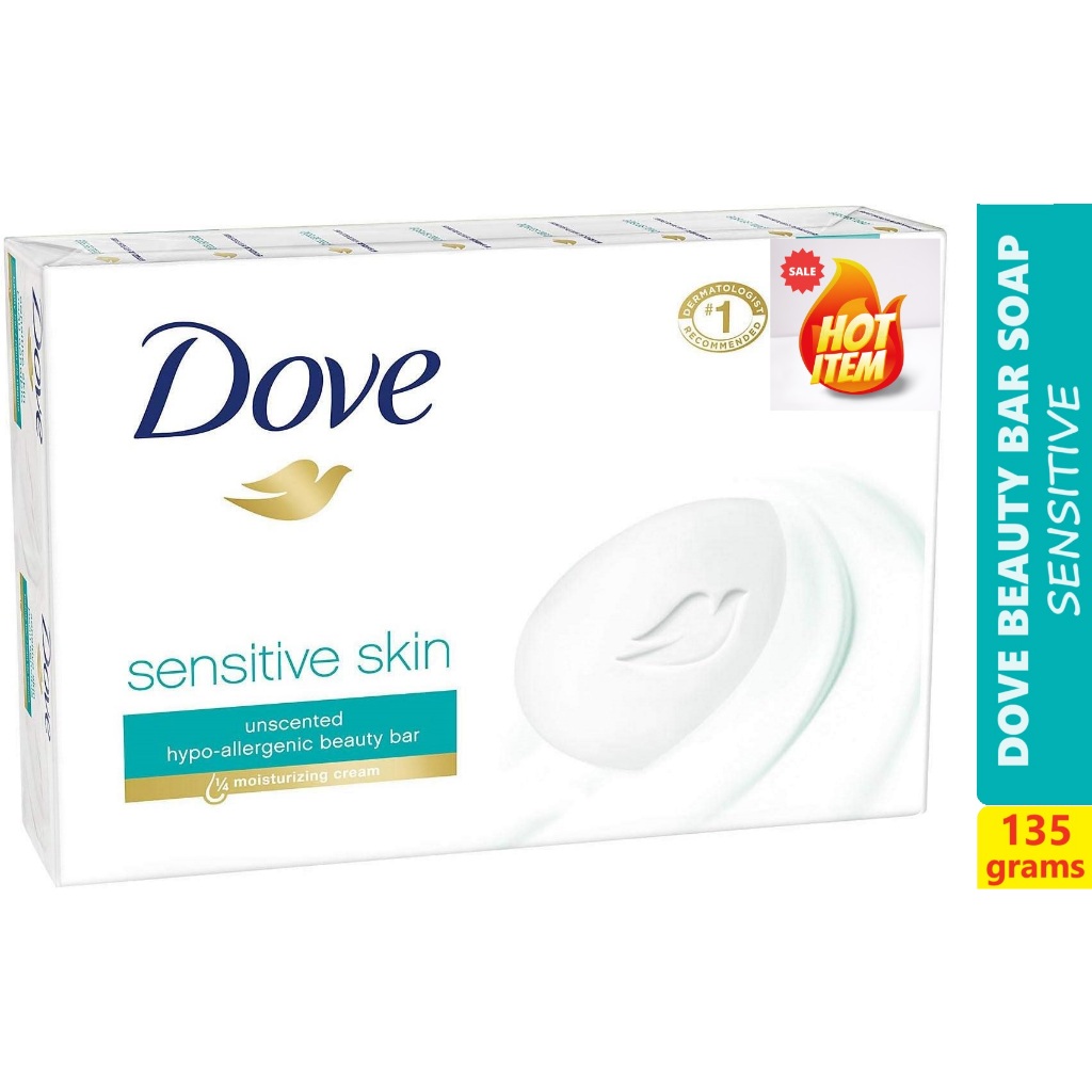 Dove Sensitive Skin Bar Soap - 135 grams | Shopee Singapore