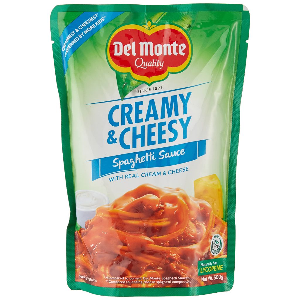Del Monte Quality Creamy & Cheesy Spaghetti Sauce 500g | Shopee Singapore