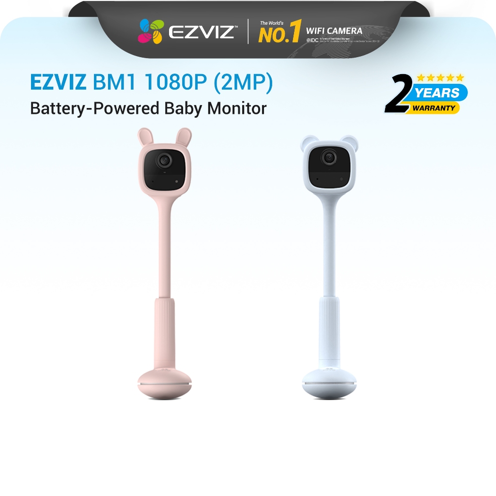 EZVIZ BM1 1080P 2MP Battery-Powered Baby Monitor Indoor WiFi Wireless ...