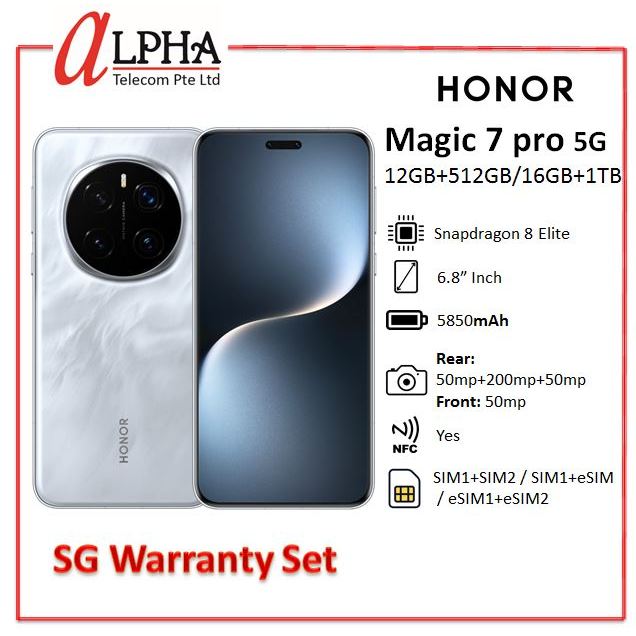 Honor Magic 7 Pro 5G Smartphone - Smarter MagicOS 9.0 with HONOR AI | Snapdragon *** 1 Year ...