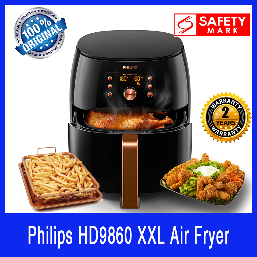 Philips HD9860 Air Fryer XXL. 1.4kg Capacity. Fry, bake, grill and ...