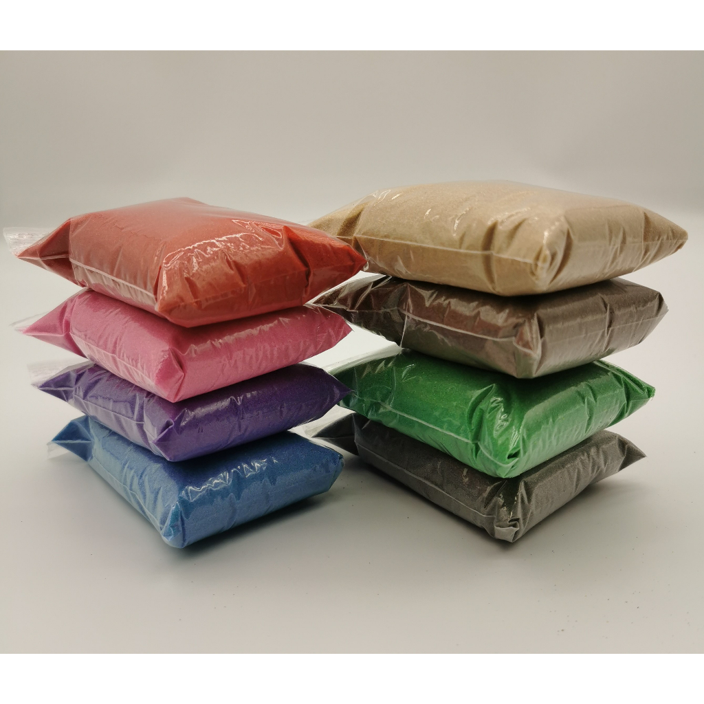 [SG Stock] (500g /1000g zipbags) DIY fine colour sand art kids, craft ...