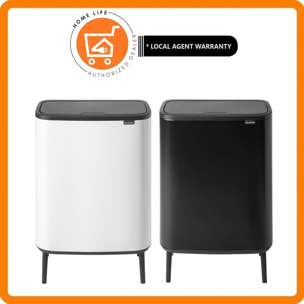Brabantia Bo Touch Bin Hi with 2 Inner Bucket, 2 x 30 Litres - BBT ...