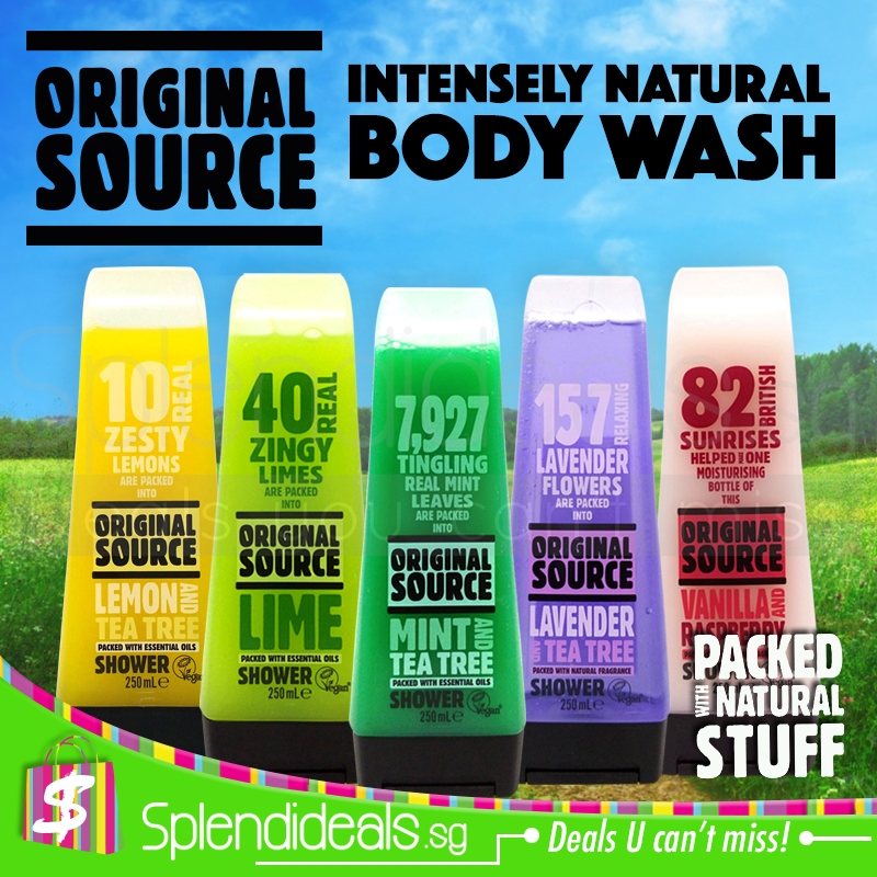 Offer 250ml Choose Any Mix Original Source Body Wash Shower Gel 250ml Shower Milk Body