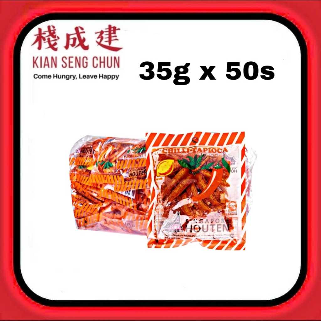 Houten Chilli Tapioca 35g x 50 Packet! New Packaging! | Shopee Singapore