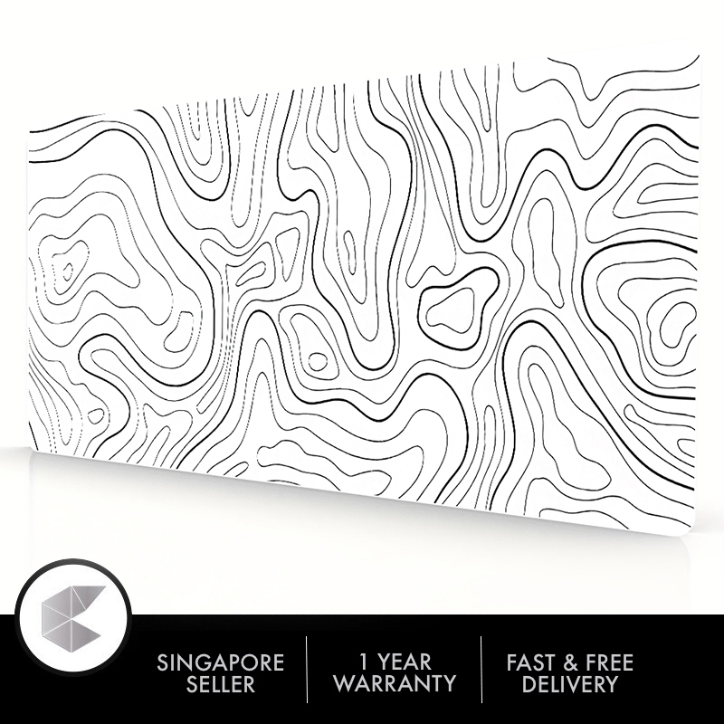 [SG] Ready Stock White Terrain Graphics Line Mouse Mat Anti-Slip Mouse ...