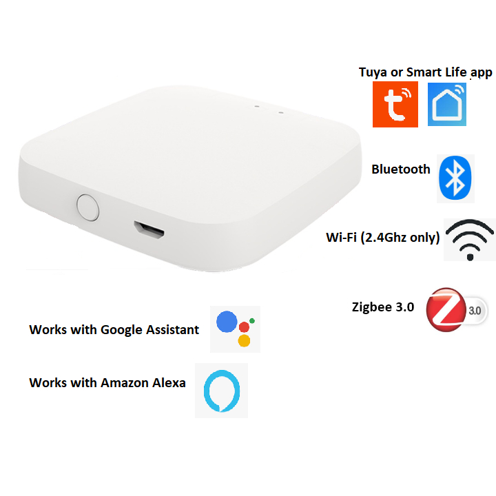 Tuya Smart Bluetooth Zigbee Wireless Gateway Hub 2.4Ghz | Shopee Singapore