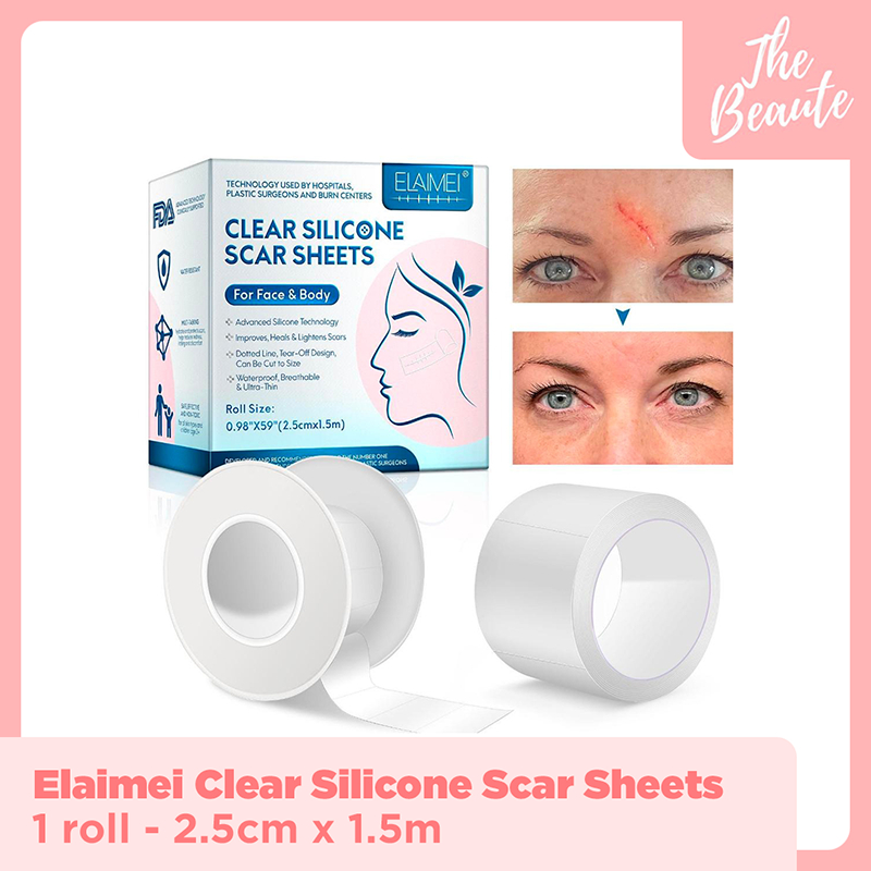 Transparent Silicone Scar Gel Sheet Skin Repair Patch Reusable Removal ...