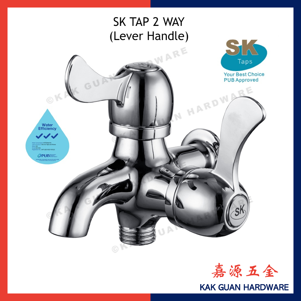 SK TAPS 2 WAY WATER TAP (Lever Handle/Cross Fixed Handle/Single Handle ...