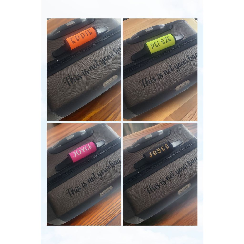 [Ready Stock] Personalised Luggage Handle Velcro Wrap (1pc) | Shopee ...