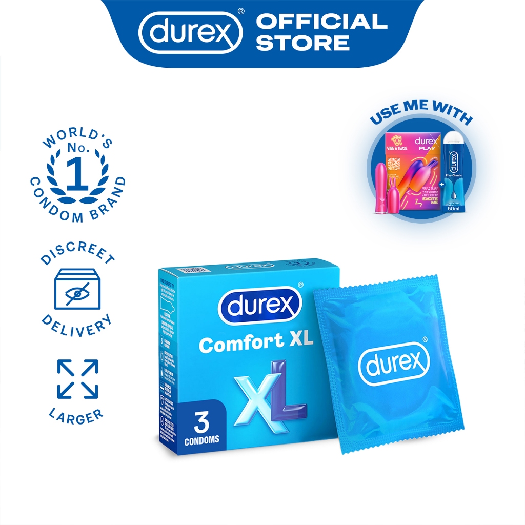 Durex Comfort Extra Large Condoms (3s) | Shopee Singapore