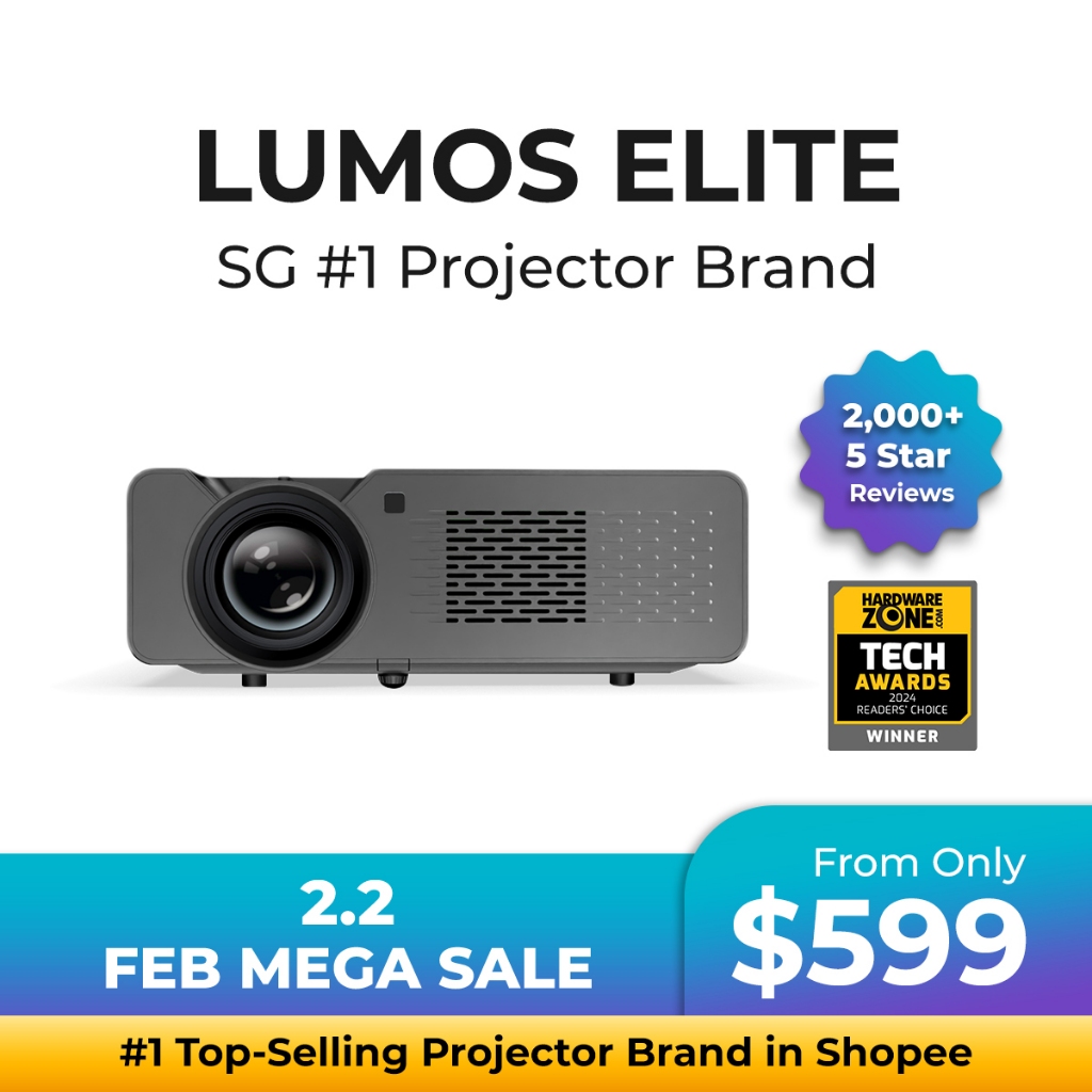 LUMOS ELITE 2-in 1 Work And Play Projector | Shopee Singapore