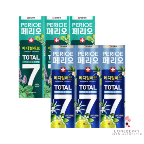 PERIOE Total 7 Medical Herb Toothpaste 100g (Lime Herb Mint | Basil ...