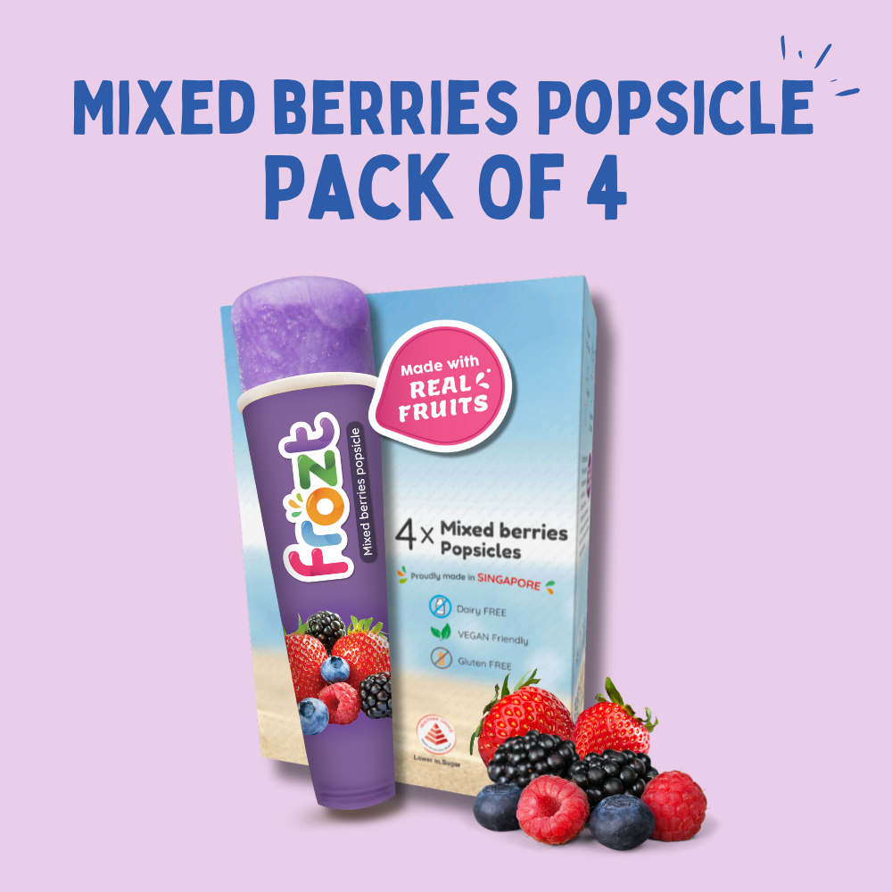 Frozt | Mixed Berries Popsicle Pack Of 4 - Real Fruit, Lower Sugar ...