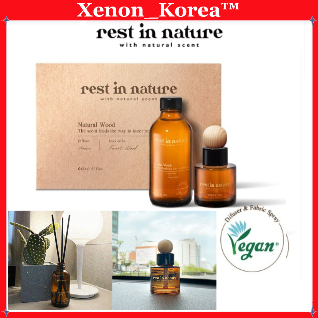 REST IN NATURE Florist Diffuser 120ml / 8 Natural Scents Premium Vegan ...