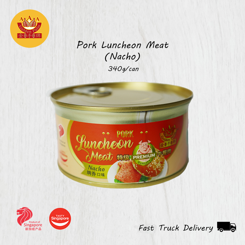 Golden Palm Pork Luncheon Meat With Nacho 纳桥猪肉罐头 | Shopee Singapore