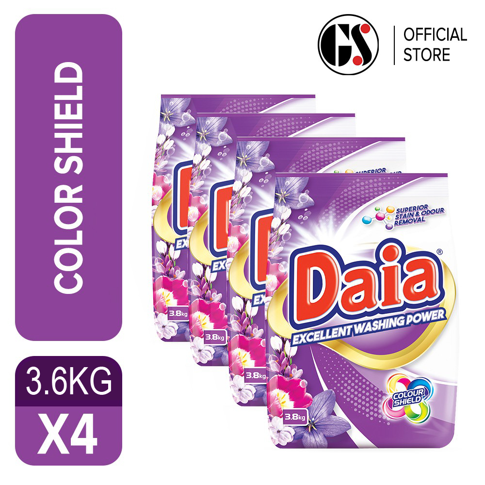 Daia Powder Detergent Colour Shield 3.6kg x 4 [CTN] | Shopee Singapore