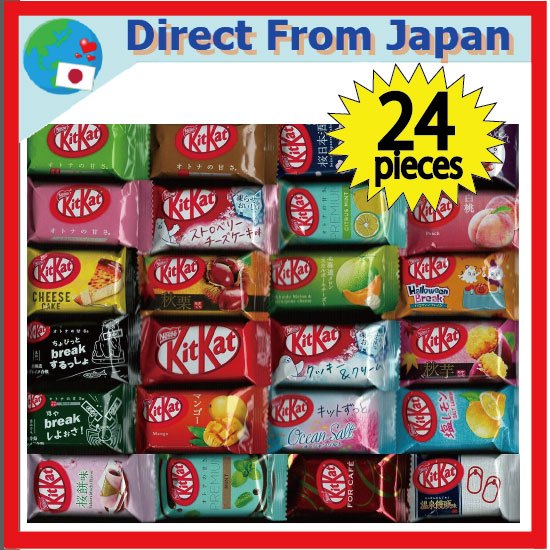 Nestlé Japan KitKat Mini 24 types set, different flavors, total 24 ...