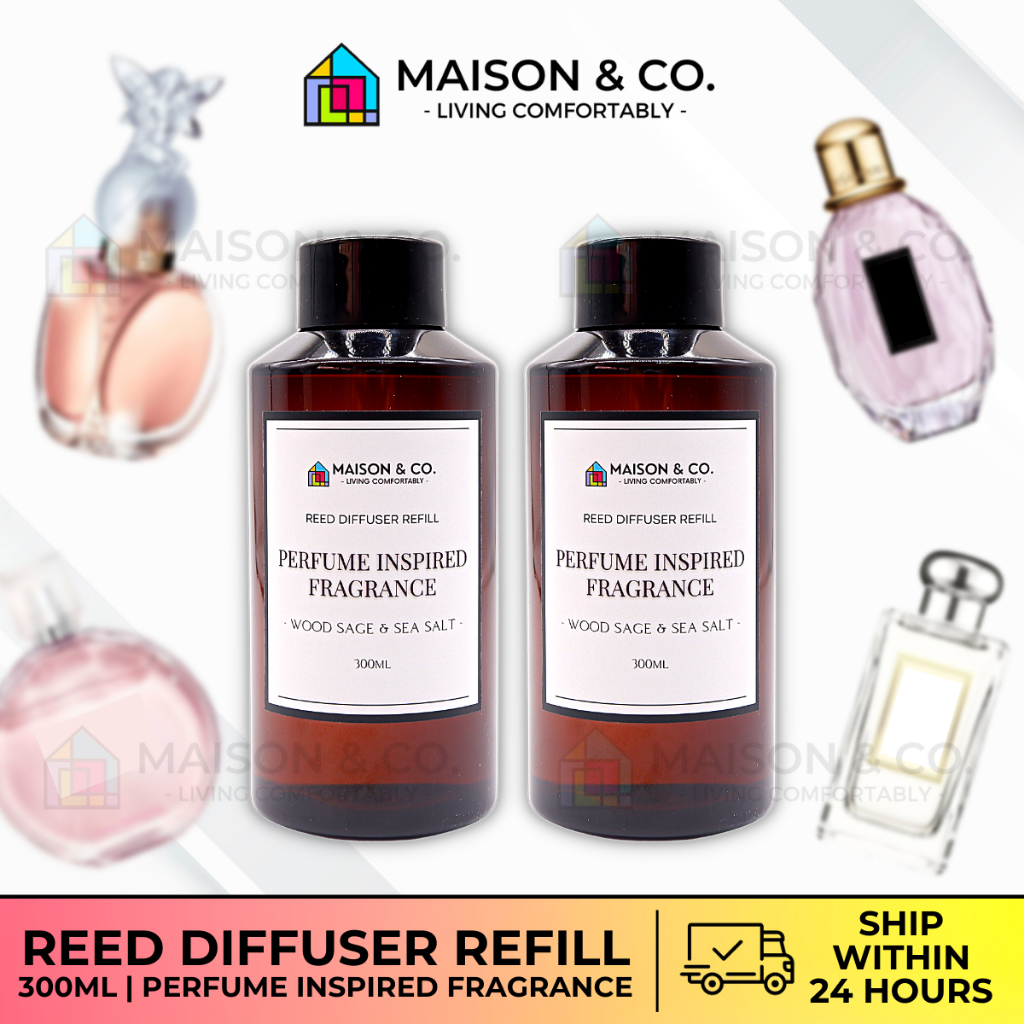[𝐏𝐄𝐑𝐅𝐔𝐌𝐄 𝐈𝐍𝐒𝐏𝐈𝐑𝐄𝐃 𝐇𝐎𝐌𝐄 𝐅𝐑𝐀𝐆𝐑𝐀𝐍𝐂𝐄] 300ml Reed Diffuser Refill Home Aroma ...