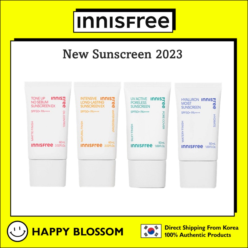 innisfree Sunscreen Long Lasting / Tone up / Hyaluron / UV Poreless ...