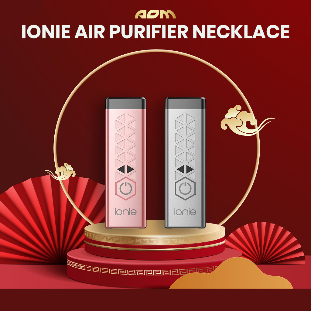 IONIE Portable Air Purifier Necklace (Silver/Pink) | Shopee Singapore
