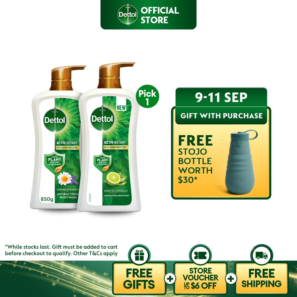[new] Dettol Activ Botany Antibacterial Body Wash 850g 100 Nature