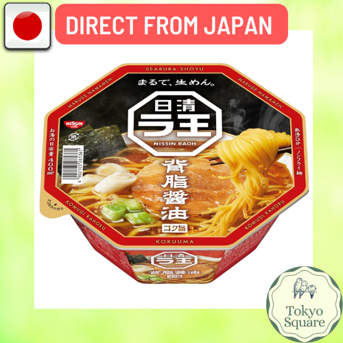 [Japanese Ramen] Nissin Foods Nissin La King Back Fat Soy Sauce 112g × ...