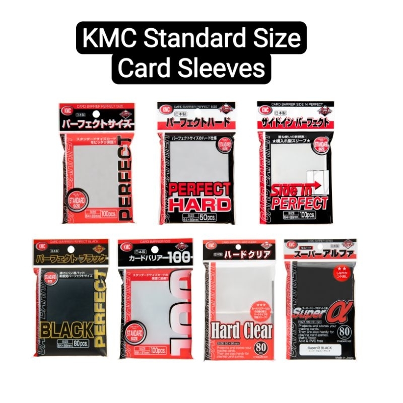 [SG Seller] KMC Japan Card Barrier Sleeves Standard Size and Super a ...